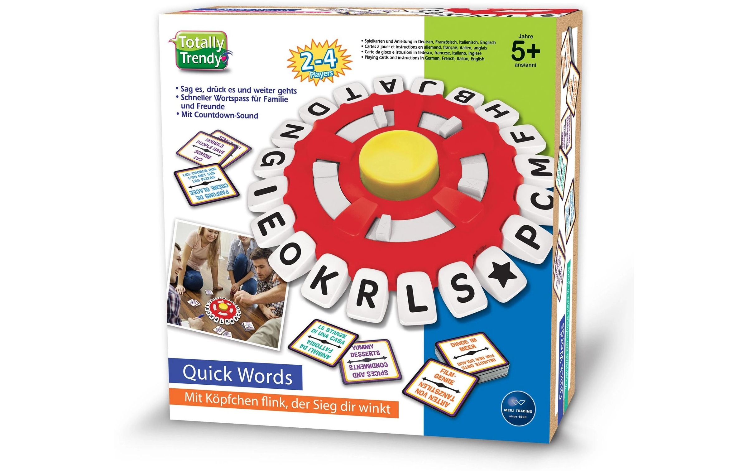 Finde Spiel »Totally Quick Words (Tapple)« auf Ackermann.ch