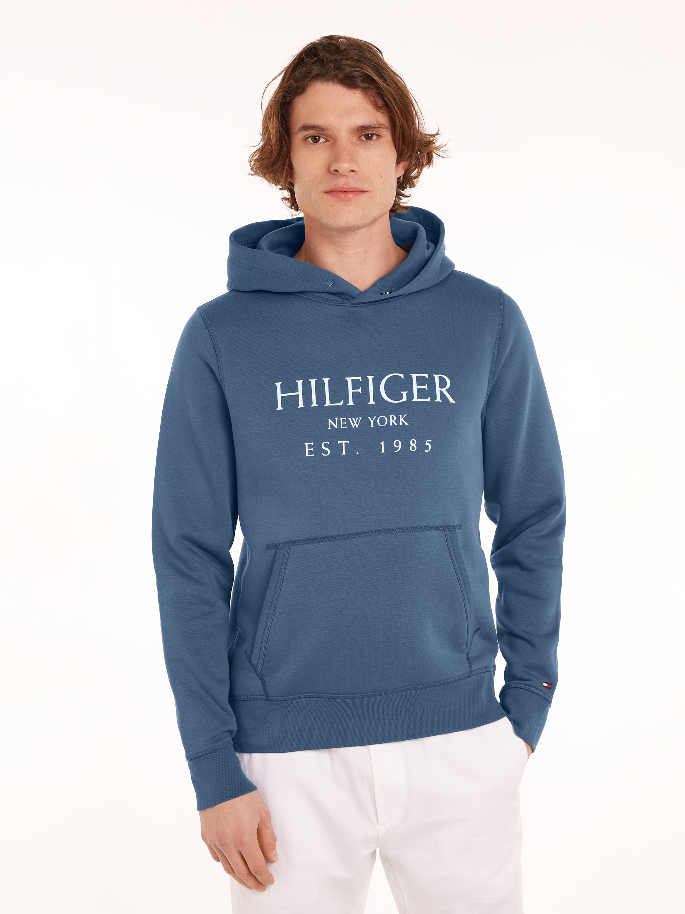Tommy Hilfiger Hoodie BIG HILFIGER HOODY mit kontrastfarbenen Print fur Herren Versandkostenfrei ab 50 CHF kaufen Ackermann.ch