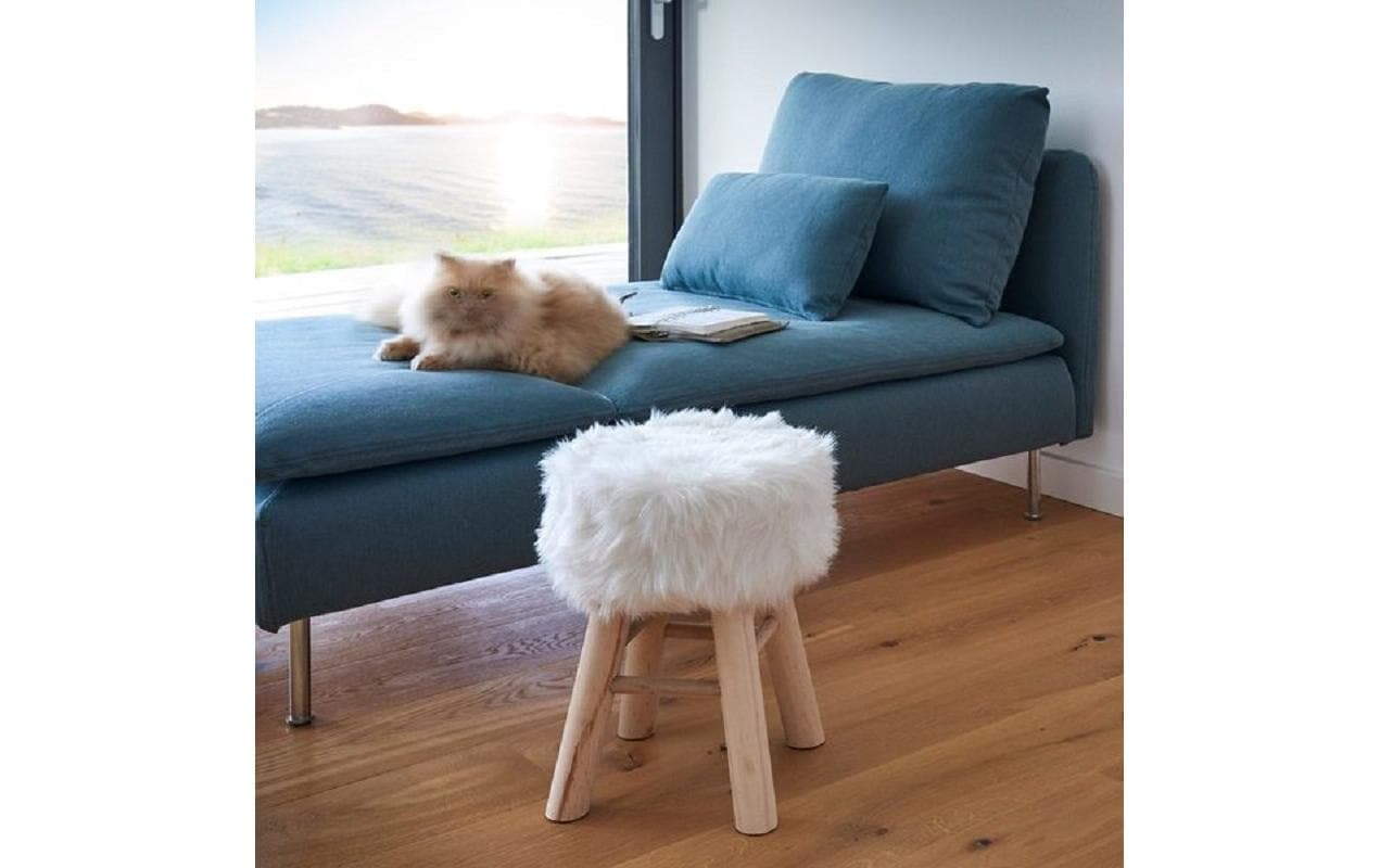 Zeller Present Hocker »Zeller Sitzhocker Zottel weiss« kaufen ...